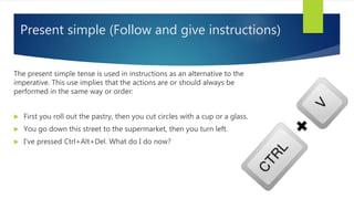 Giving instructions- Present simple tense | PPT