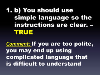 Giving instructions 2 | PPT