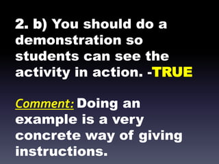 Giving instructions 2 | PPTX