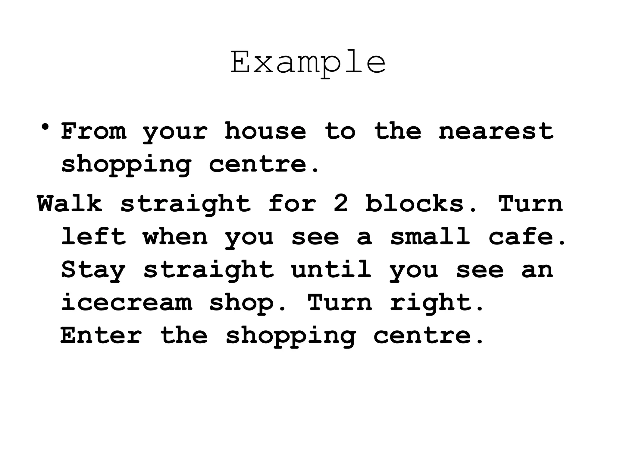 Giving instructions and directions | PPT