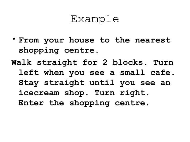 Giving instructions and directions | PPT