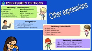 Giving opinion speaking part | PPT