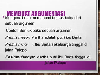 Giving opinion vs building arguments | PPT
