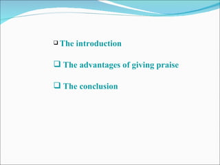 Giving Praise | PPT