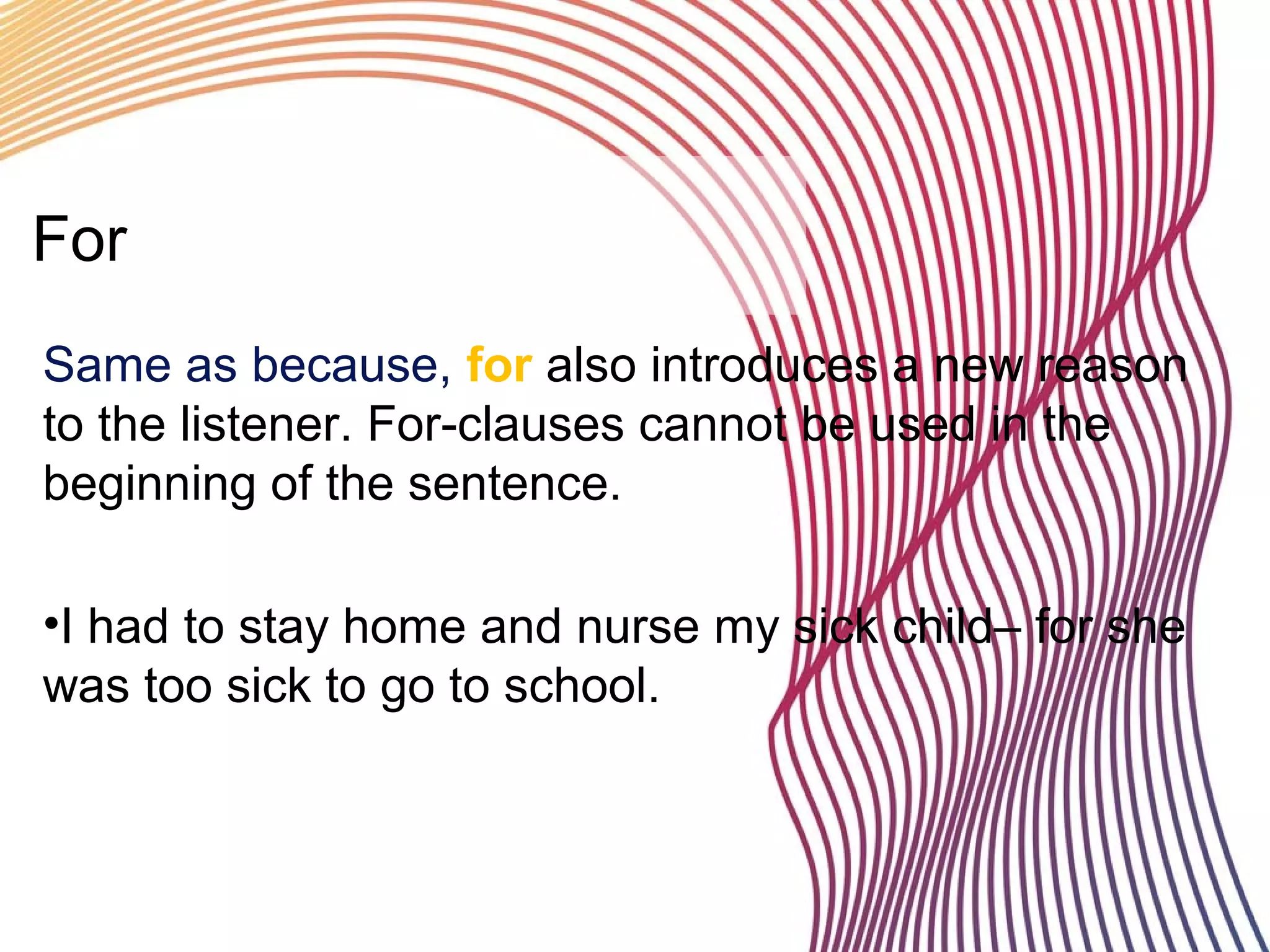 Giving reasons | PPT