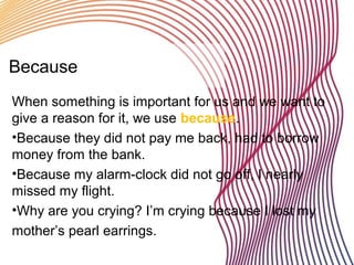 Giving reasons | PPT