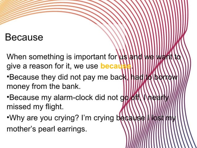 Giving reasons | PPT