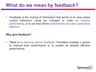 Giving and receiving feedback - the methodology | PPT