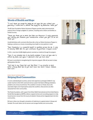 Boehringer Ingelheim Cares Foundation Giving Report | PDF