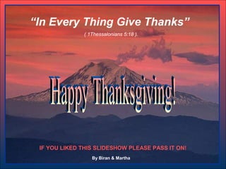 Giving thanks | PPT