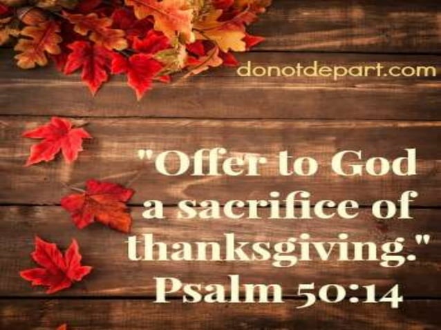 Giving thanks | PPTX