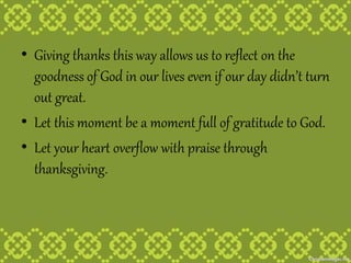 Giving thanks | PPT