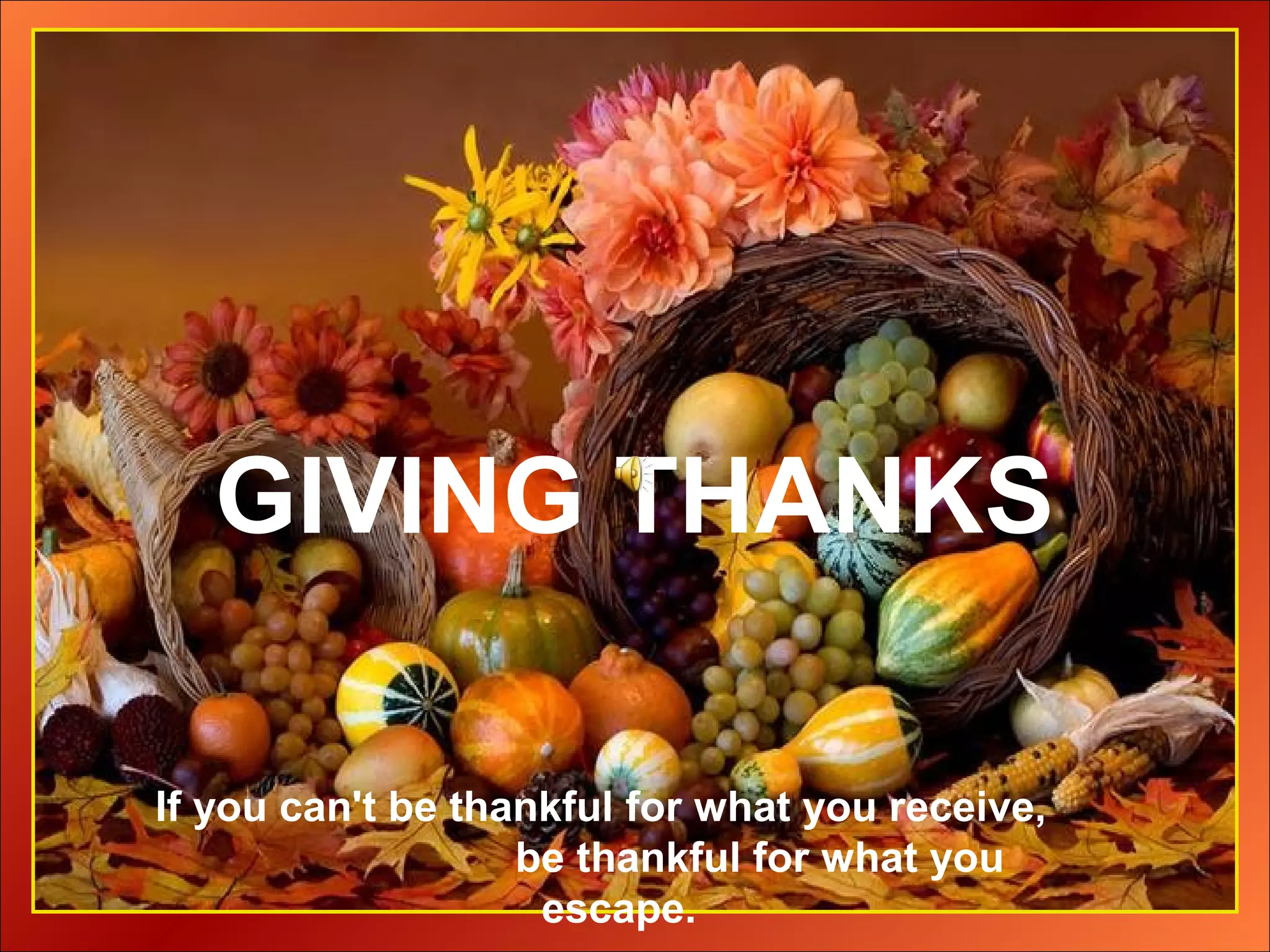 Giving thanks | PPT