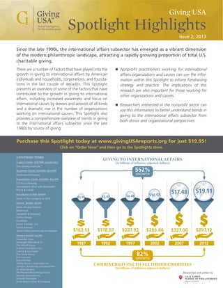 Giving usa 2013 spotlight 2 highlights | PDF