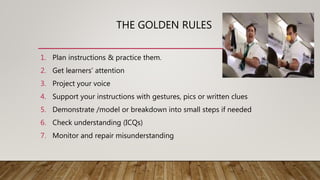 Givivng instructions | PPTX | Education