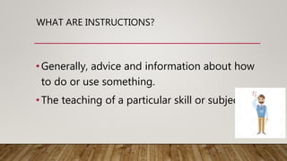 Givivng instructions | PPTX