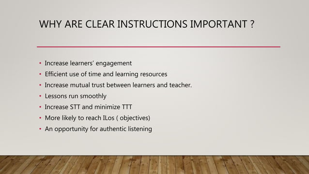 Givivng instructions | PPTX | Education