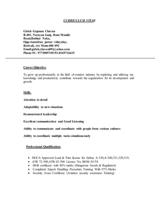 LOAD CONTROL SUPERVISOR / LOAD PLANNER | DOC