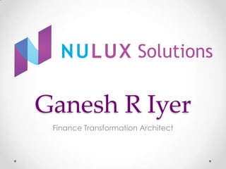 Ganesh Iyer Resume | PPT