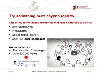 Communicating information of National Adaptation M&E Systems | Timo ...