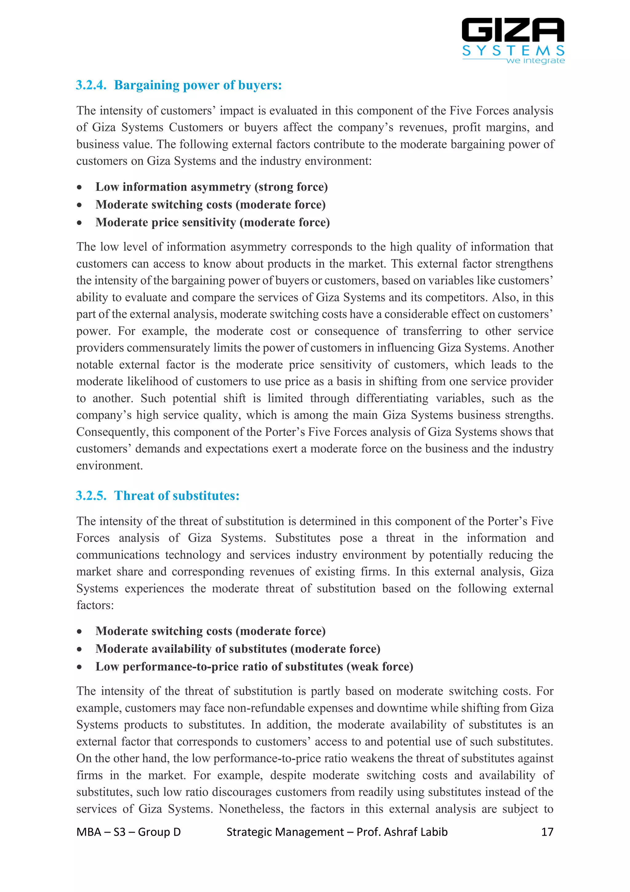 Giza systems group d - giza systems | PDF