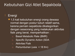 Gizi Atlet Sepakbola | PPT