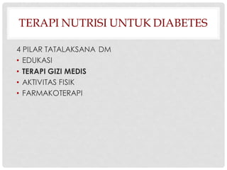 gizi untuk pasien hipertensi dan diabetes melitus | PDF