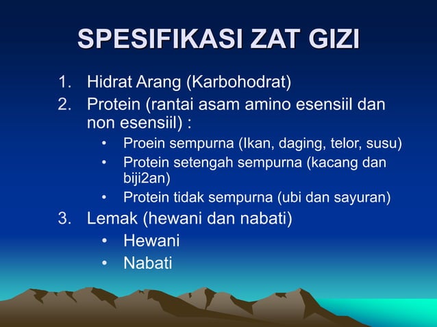 Pengaturan mengenai pemenuhan gizi kerja | PPT