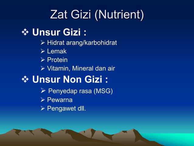 Pengaturan mengenai pemenuhan gizi kerja | PPT