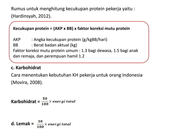 Status gizi dan kecukupan gizi pekerja | PPTX