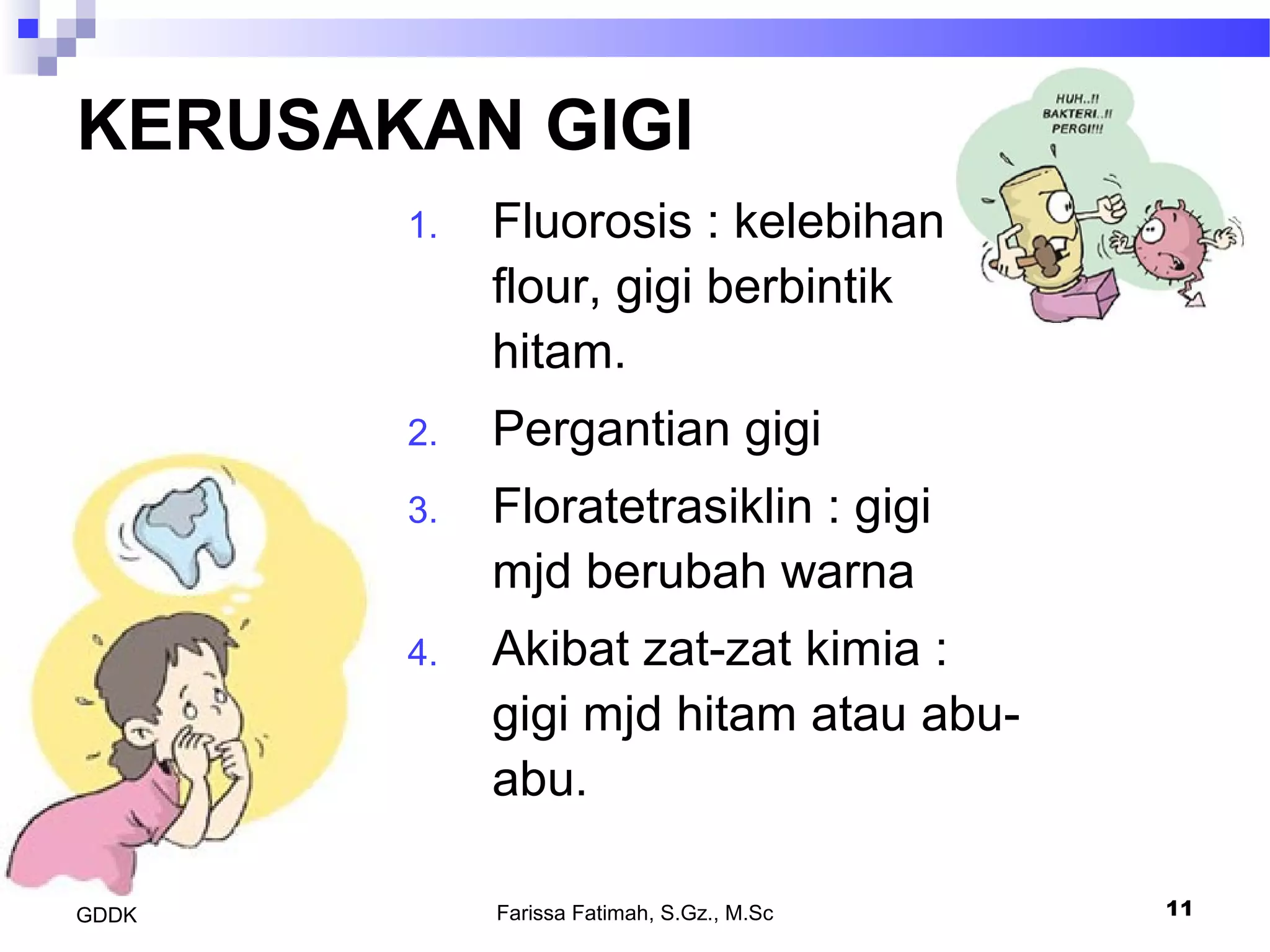 Gizi pada kesehatan gigi | PPT