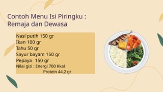 Gizi Seimbang bagi remaja dan Isi Piringku.pptx