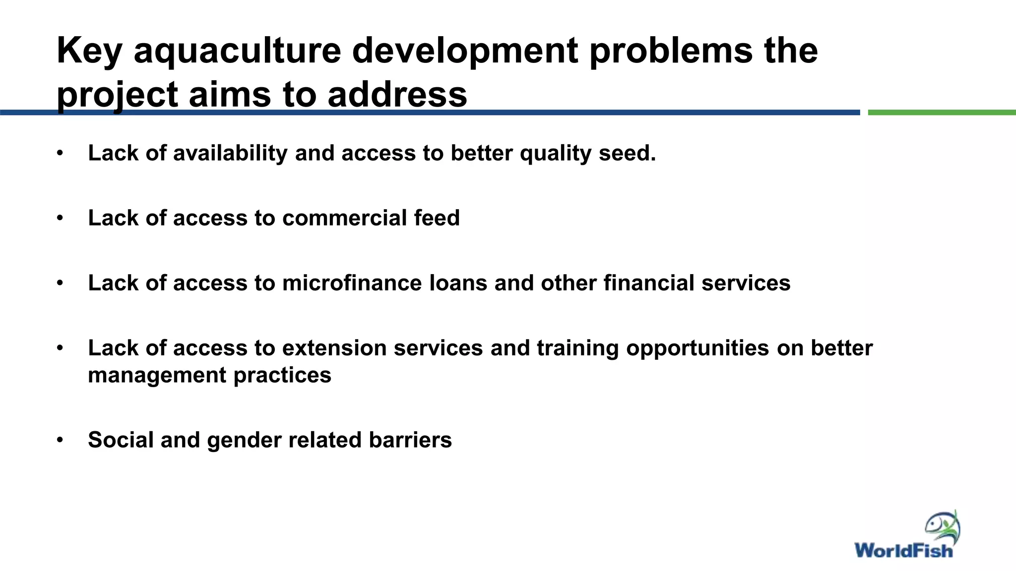 Piloting inclusive business and entrepreneurial models for smallholder ...