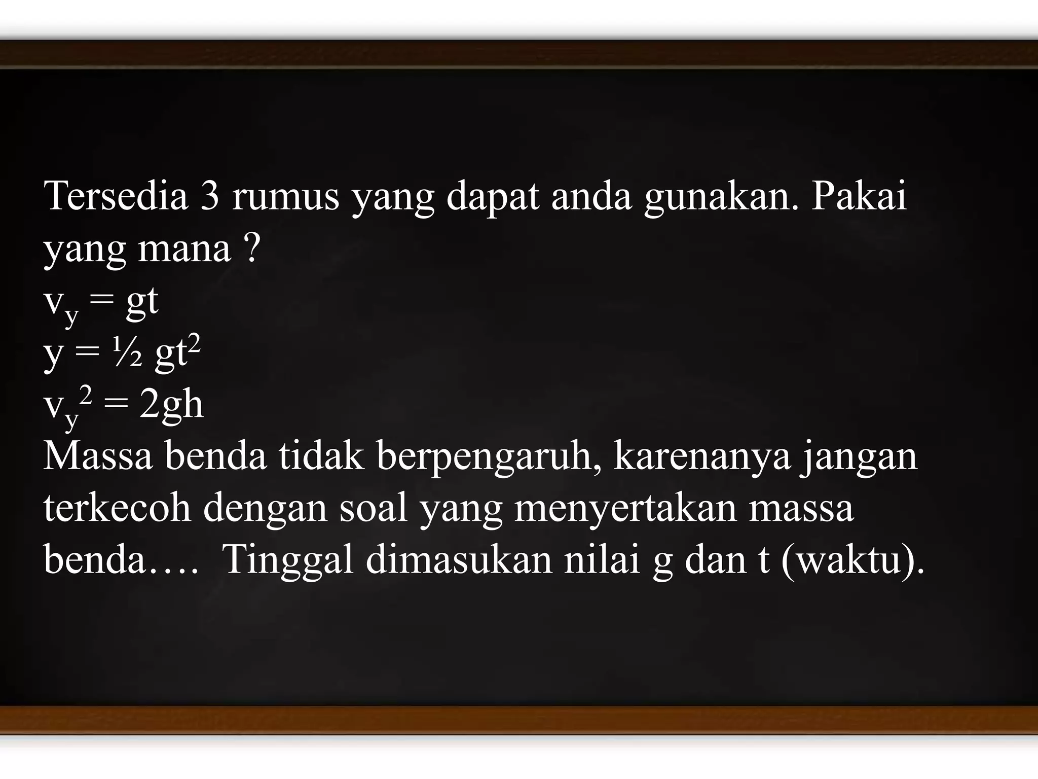 GERAK JATUH BEBAS-FISIKA, UNIVERSITAS BORNEO TARAKAN | PPS