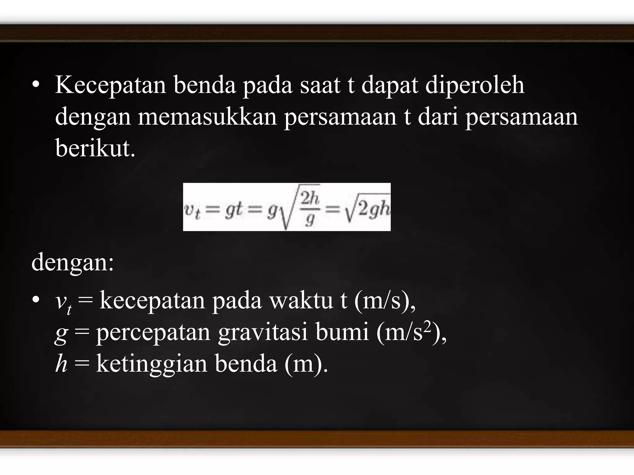 GERAK JATUH BEBAS-FISIKA, UNIVERSITAS BORNEO TARAKAN | PPS