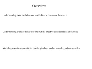 Exercise and habits | PDF | Fitness and Exercise | Healthy Living