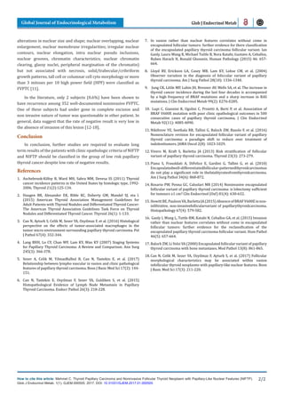 Thyroid Papillary Carcinoma and Noninvasive Follicular Thyroid Neoplasm ...