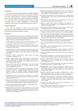Apelin and Sirtuin 1 Dysregulation induce Endocrine and Metabolic ...