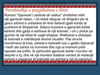 Gjenerali i ushtrise se vdekur | PPTX