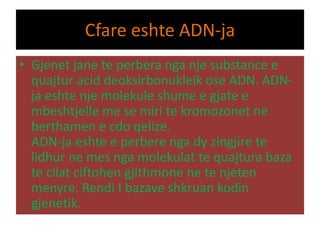 Gjenet dhe ADN-ja | PPT