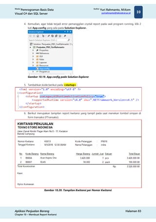 Chapter 10 - Pembatan Report Kwitansi | PDF