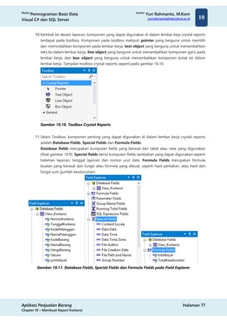 Chapter 10 - Pembatan Report Kwitansi | PDF