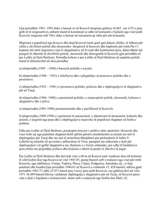 Gjilani - migrimet e popullsisë | DOCX