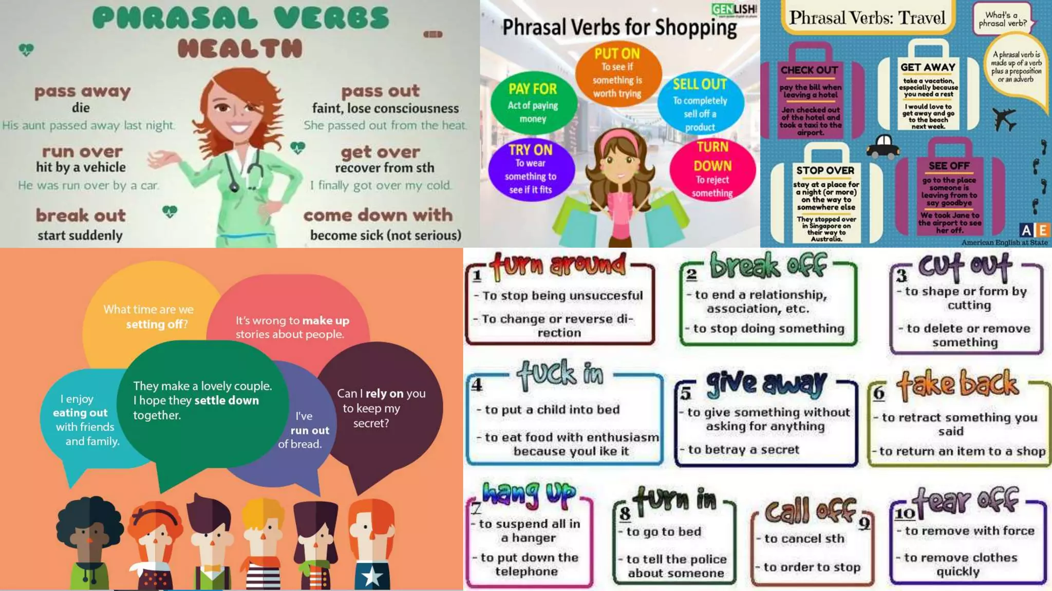 Literal and Idiomatic Phrasal Verbs | PPTX