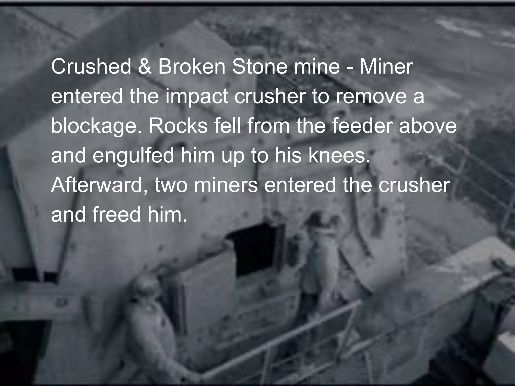 Mining Accident alerts 2016 Safety Training | PPTX