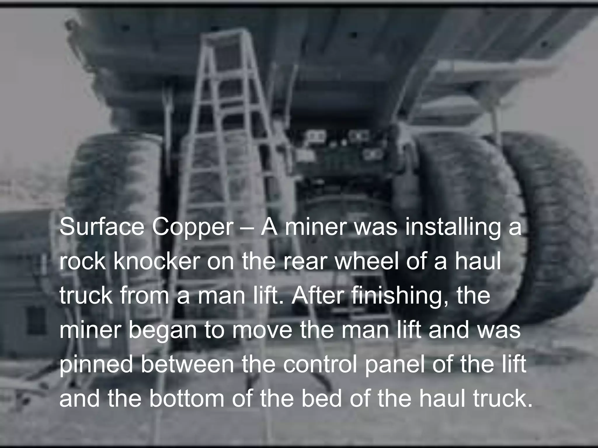 Mining Accident alerts 2016 Safety Training | PPTX