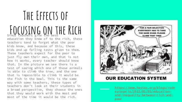 Education Boundaries Between Rich and Poor Students