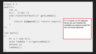 Lambda Expressions in C++ | PPTX