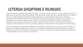 Letersia shqiptare e rilindjes Gjuhe Shqipe | PPTX