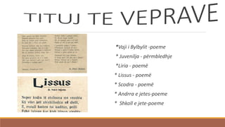 Letersia shqiptare e rilindjes Gjuhe Shqipe | PPTX